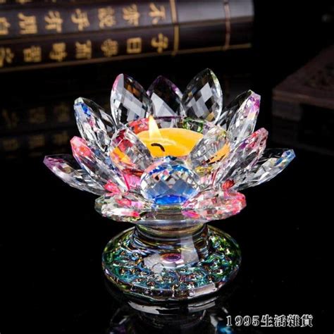 祈愿蓮花酥油座水晶蓮花燈座供佛蠟燭台防風七彩酥油燈座長明燈 閒庭美家 FindPrice 價格網 2022年6月 購物推薦