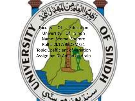 Coefficient Of Variation Pptx