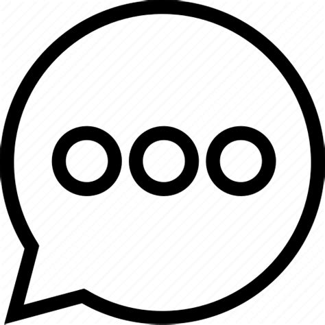 Bubble Chat Dots Social Contact Message Icon Download On Iconfinder