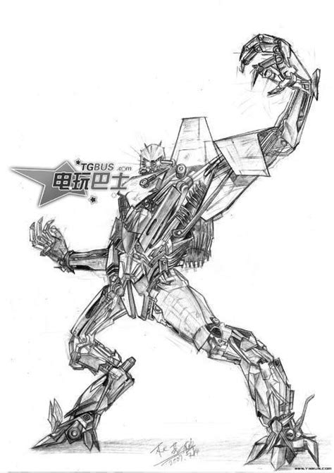 刚锁变形金刚简笔画教程 简笔画图片大全 普车都