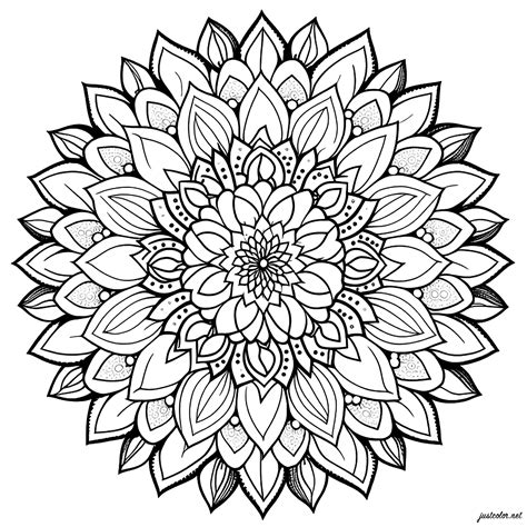 Mandala Art Outline Designs