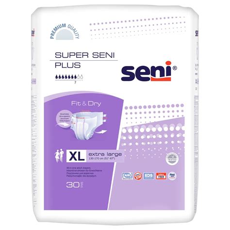 Seni Super Plus Extra Large Felnőtt Pelenka 30 Darab Medibolt