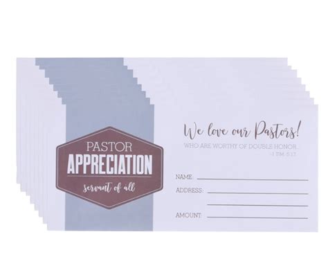 Church Offering Envelope For Pastor Appreciation Pack Of 100 We
