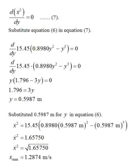 Answered Calculate The Maximum Velocity Of Bartleby