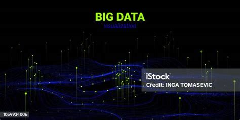 웨이브 3d 추상적인 배경입니다 큰 데이터 시각화입니다 0명에 대한 스톡 벡터 아트 및 기타 이미지 0명 가상현실 공학 Istock