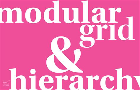 Modular Grid Hierarchy On Behance