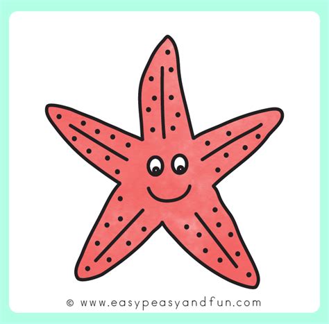 How To Draw A Starfish Step By Step Drawing Tutorial Easy Peasy And Fun