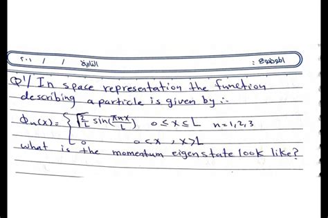 Solved Qi In Space Representation The Function Describing A
