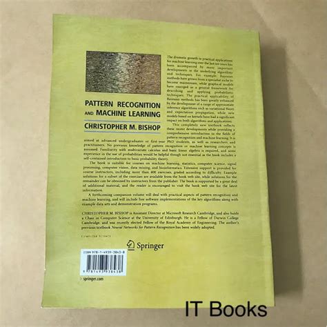 Pattern Recognition And Machine Learning It Books