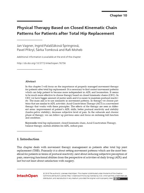 Physical Therapy Based On Closed Kinematic Chain P Pdf Anatomical Terms Of Motion Physical