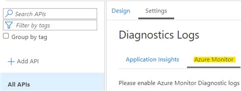 Azure Diagnostics Table Is Not Showing Under Azure Apim Logs What Can Be Done For Showing It