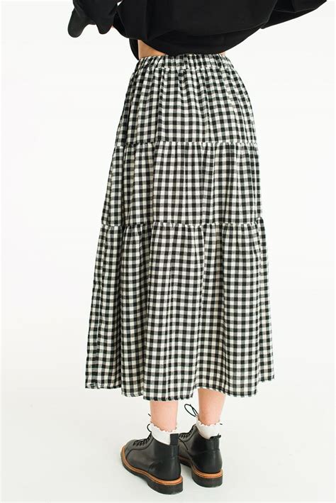 Faye Gingham Skirt Black Fashion Inspo Outfits Fashion Outfits