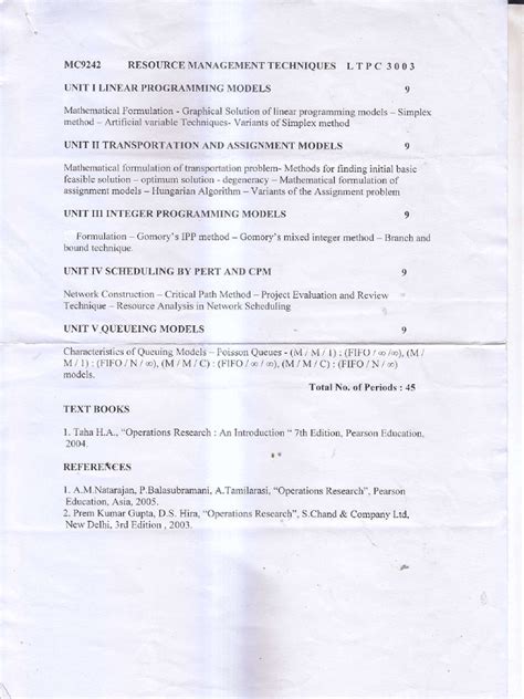 Resource Management Techniques Download Free Pdf Linear Programming