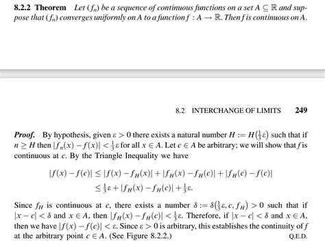 Real Analysis Is This Theorem The Same As Uniform Limit Theorem And