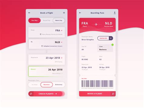 Flight App Ui Kit Free Psd Template Psd Repo