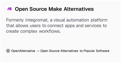 10 Best Open Source Make Alternatives In 2025 Openalternative