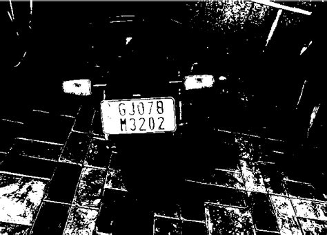 Segmentation Of License Plate After Threshold Based Binarization