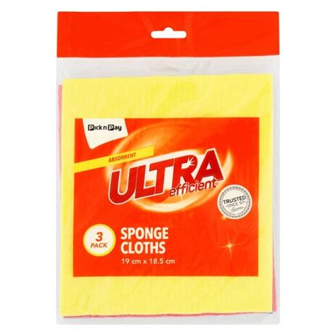 Pnp Ultra Sponge Cloth 3 Pack Pnp