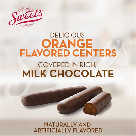 Sweet Candy Milk Chocolate Orange Sticks Chocolate Covered Candy