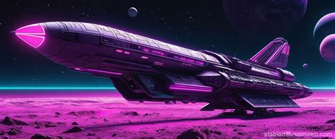Space Ship In The Solar System Stable Diffusion Online
