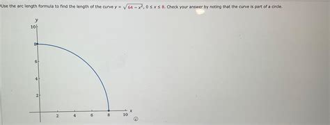 Solved Use The Arc Length Formula To Find The Length Of The