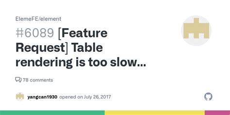 Feature Request Table Rendering Is Too Slow When 1000 Records