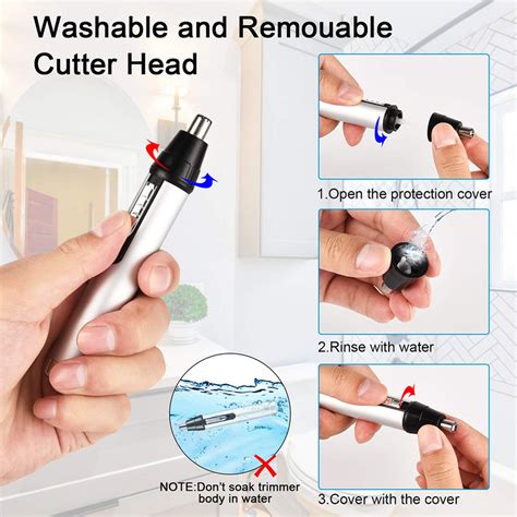 Badu Bg 4 в 1 Електрически тример за нос и уши за мъже Машинка за подстригване Епилация Брада