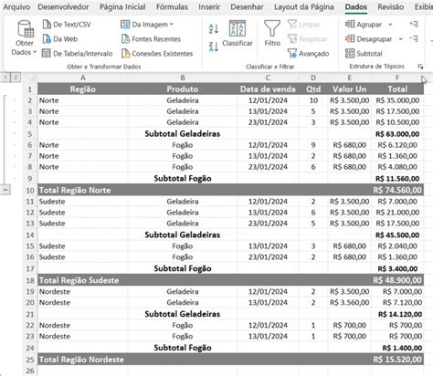 Agrupar Dados No Excel Excel Easy