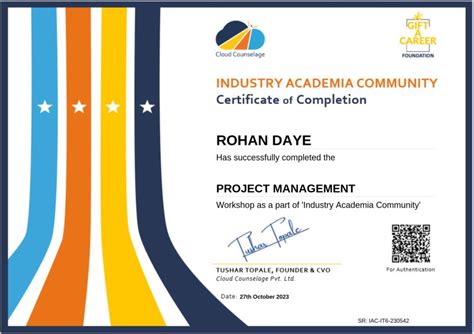 Rohan Daye On Linkedin Projectdevelopment Certificateofachievement