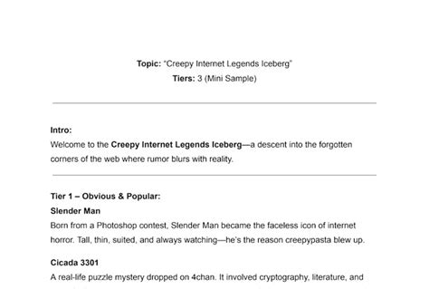 Write Viral Youtube Iceberg Scripts With Eerie Binge Worthy Storytelling By Nolan Harper Fiverr