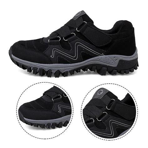 Varskarc Mens Slip On Walking Sneakers Comfortable Hiking Shoes Shoes Of Varskarc Free Shipping