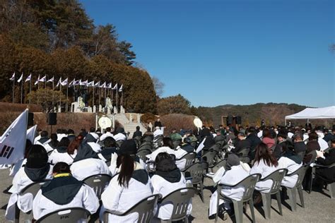 영월군 금마리 독립만세공원서 3·1절 기념식 열어