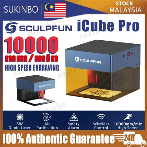 Sculpfun Icube Pro 5w Laser Engraver Machine Cutting Engraving Lazer Printer Lettering Mini
