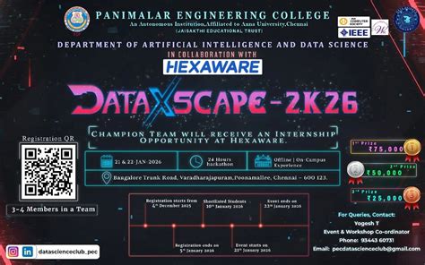 🌟 Greetings From The Data Science Club 🌟 We Are Delighted To