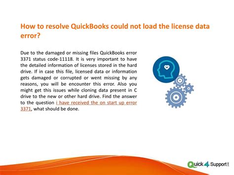 PPT Get Rid Of QuickBooks Could Not Load The License Data Error PowerPoint Presentation ID