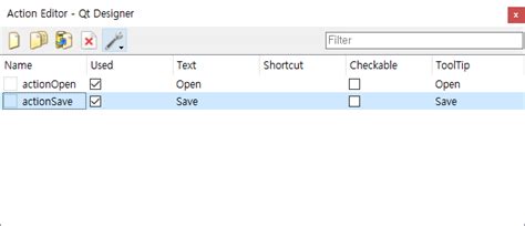 Qaction 클래스qt C