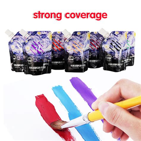 Professional New Oem Doypack Packaging Acrylic Paint 100ml In Stand Up