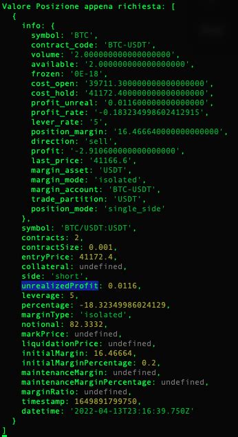 Huobi Swap Incorrect Response From Position Call · Issue 12790 · Ccxt