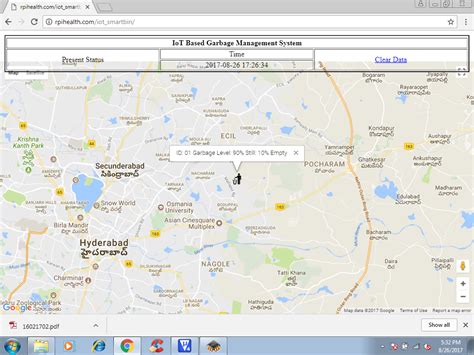 SVSEMBEDDED 9491535690 7842358459 IOT Based Garbage Management System
