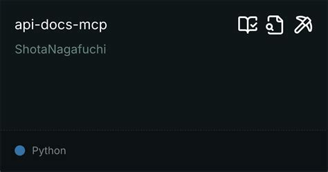 Api Docs Mcp Server Glama