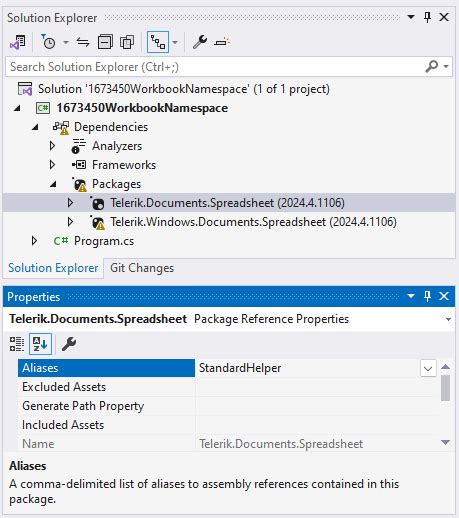 How To Fix Namespace Conflicts In Radspreadprocessing For Document