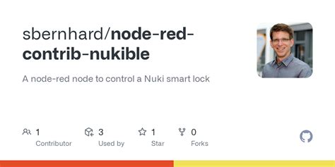 Github Sbernhardnode Red Contrib Nukible A Node Red Node To Control A Nuki Smart Lock