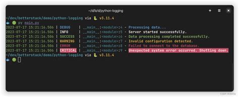 Python 日志记录：6大日志记录库的比较python日志框架 Csdn博客