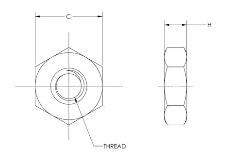 Potentiometer Nuts Mes Fasteners