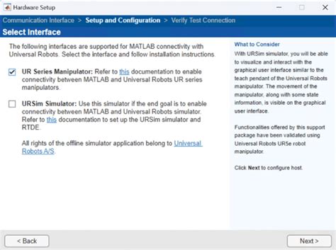 set up ur series cobot for rtde