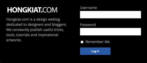 How To Build A Fully Customized Wordpress Login Page Hongkiat