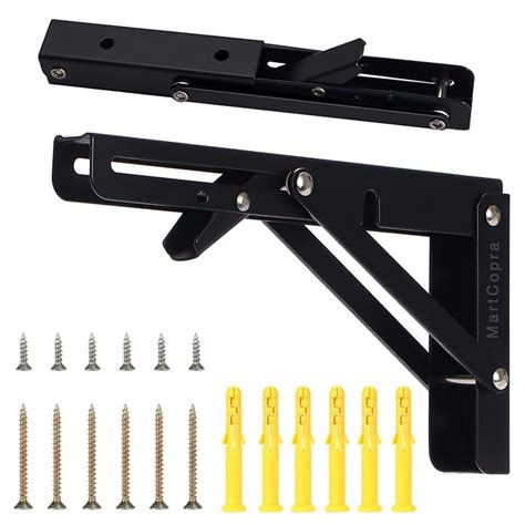 Buy 2x Folding Shelf Brackets 8 Inches Heavy Duty L Brackets For Shelves Heavy Duty Floating