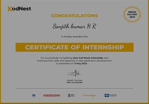 sanjith kumar h r on linkedin i completed an intensive full stack developer internship program at…