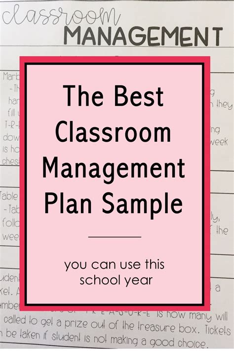 The Best Classroom Management Plan Sample You Can Use This School Year Teaching With Kaylee B