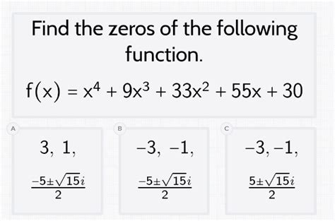Find The Zeros Of The Following Function F X StudyX